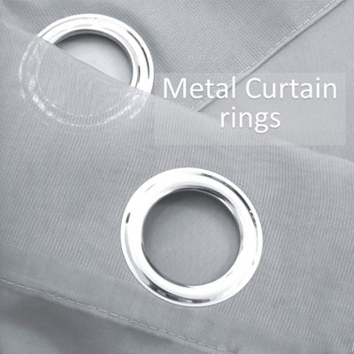 Voile Ringtop Eyelet Curtain Voile Net Panels