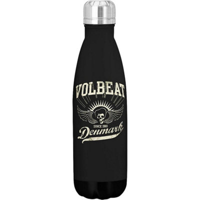 Volbeat Denmark Logo Stainless Steel Water Bottle Black (One Size)