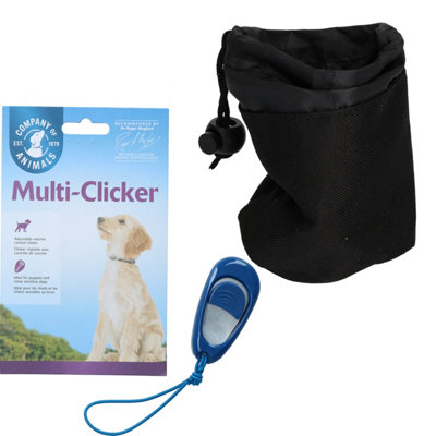 Volume Controlled Multi Clicker Dog Puppy Training With Treat Bag | DIY ...