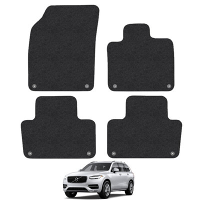 Volvo XC90 2015 Onwards Car Floor Mats Carpet Tailored Fit 4pcs Set Anti Slip