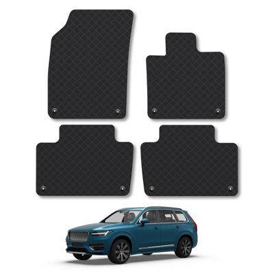 Volvo XC90 2015-Onwards Car Floor Mats Rubber Tailored Fit 4pcs Set ...