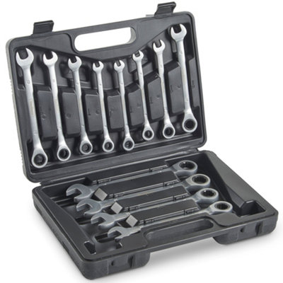 VonHaus 12 Piece Spanner Sets from 6mm to 17mm - Ratchet Spanner Set ...