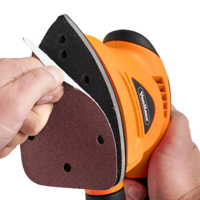 VonHaus 130W Palm Compact Detail Sander with Dust Extraction Port Compact Ergonomic Design for Hand Multi