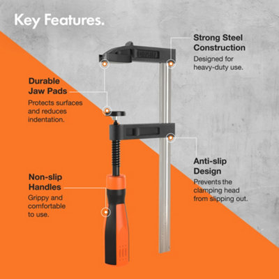 VonHaus 13pcs Wood Clamps Quick Grip - Heavy Duty F Clamps for Woodwork ...