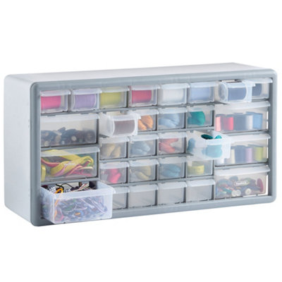Shop VonHaus 30 Multi Drawer Organiser for Small Parts, Crafts, Sewing ...