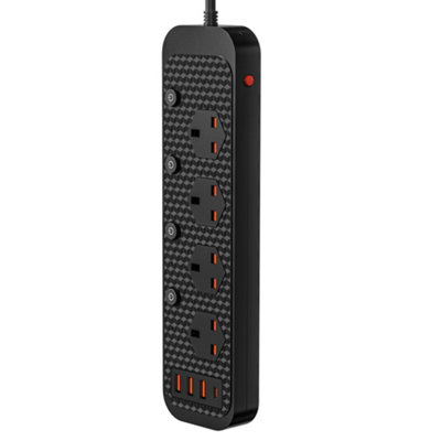 Vonhaus 4 Socket Extension Lead with USB-C & USB-A Ports, 2m Multi-Plug ...
