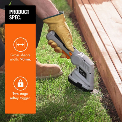 VonHaus 7.2V 2 in 1 Grass and Hedge Trimmer Battery Powered Cordless Electric Trimmer w