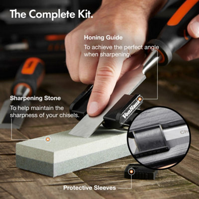 VonHaus 8 Piece Chisel & Woodworking Tools Set