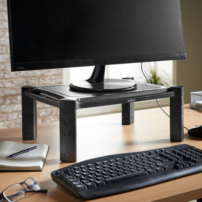 VonHaus Adjustable Monitor Stand Riser, 4-Level for Computer, Mac, PC ...