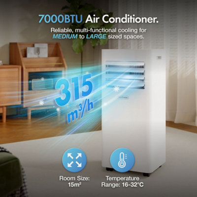 VONHAUS AIR CONDITIONING UNIT 7000 BTU, PORTABLE AIR CONDITIONER ...