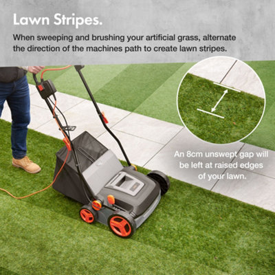VONHAUS ARTIFICIAL GRASS BRUSH 1800W, ELECTRIC ARTIFICIAL GRASS/LAWN ...