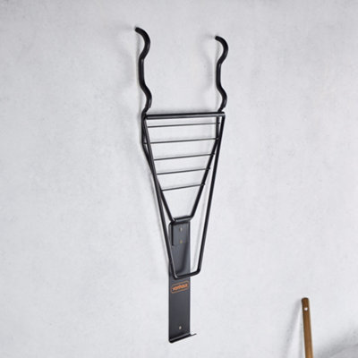 VonHaus Bike Rack with Shelf Wall Mount Bike Hanger for Garage Stores 2 Bikes Holds