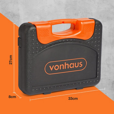 VonHaus Bike Tool Kit 35 Piece, Portable Bike Repair Kit Tool Box for ...
