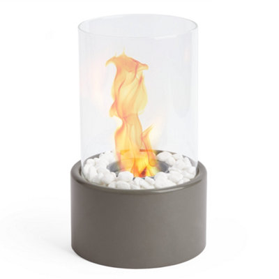 VonHaus Bio Ethanol Tabletop Fireplace, Bioethanol Fire Pit for Outdoor ...