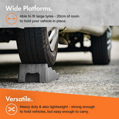 VonHaus Caravan Levelling Ramp Set, Heavy Duty Chocks for Motorhome, RV ...