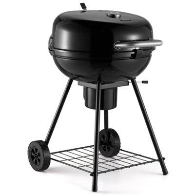 VonHaus Charcoal BBQ, Portable Kettle Barbecue with Warming Rack ...