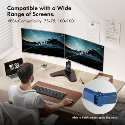 Dual monitor desk store