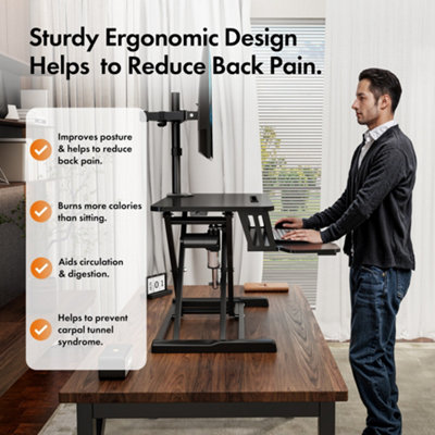 Convert desk to standing desk store