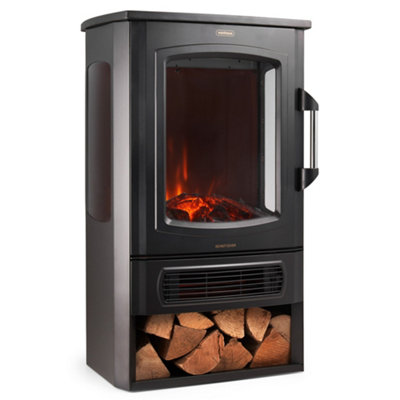 VonHaus Electric Stove Heater 2000W, Electric Fireplace, Indoor Log ...