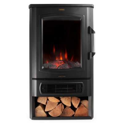 VonHaus Electric Stove Heater 2000W, Electric Fireplace, Indoor Log ...