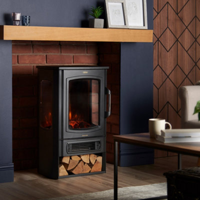 VonHaus Electric Stove Heater 2000W, Electric Fireplace, Indoor Log ...