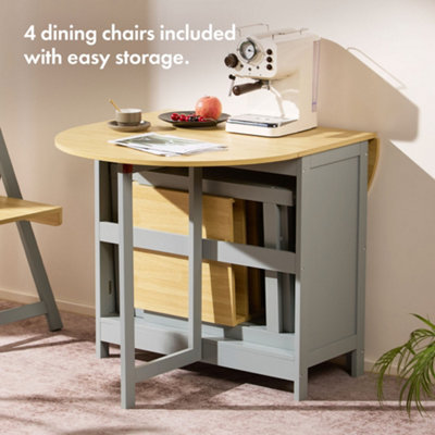 Folding butterfly table and chairs store