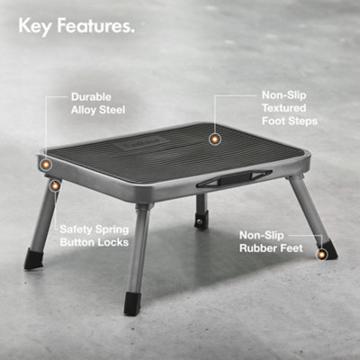 VonHaus Folding Step with 150kg Weight Capacity