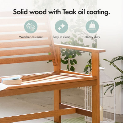 Volusia wooden garden bench store