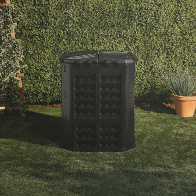 VonHaus Garden Compost Bin 360L, Slatted Composter w/ Water Collection ...