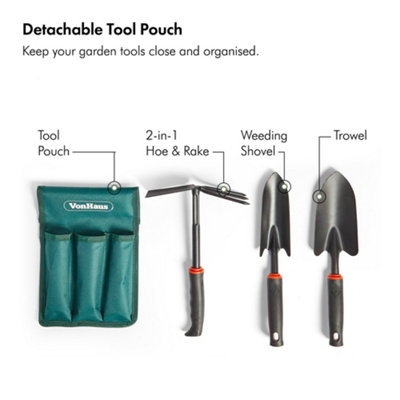 VonHaus Garden Kneeler Seat & Tool Set - 2 in 1 Design, Lightweight ...