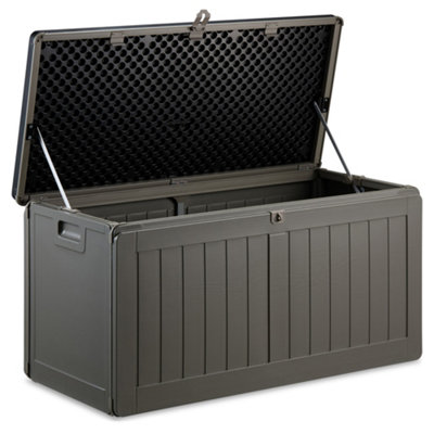 VonHaus Garden Storage Box 190L, Outdoor Utility Chest, Weatherproof ...