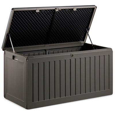 VonHaus Garden Storage Box 270L, Outdoor Utility Chest, Weatherproof ...
