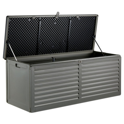 VonHaus Garden Storage Box 390L, Outdoor Utility Chest, Weatherproof ...