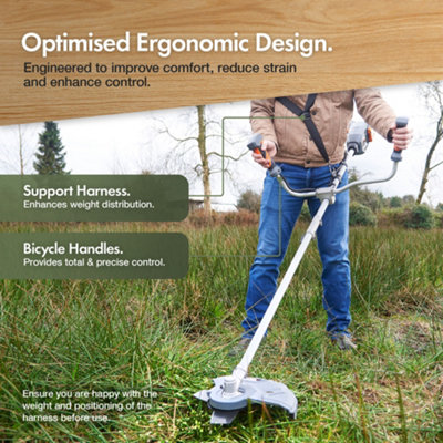 VonHaus Grass Trimmer & Brush Cutter Cordless 2 in 1, Electric Edger ...