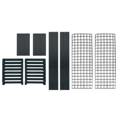 VonHaus Greenhouse Staging Unit, 4 Tier Steel Shelving for Greenhouse ...