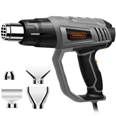 VonHaus Heat Gun with 5 Different Nozzles & 2 Hot Air Settings