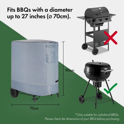 VonHaus Large BBQ Grill Cover, Premium Heavy Duty, Breathable 420D ...