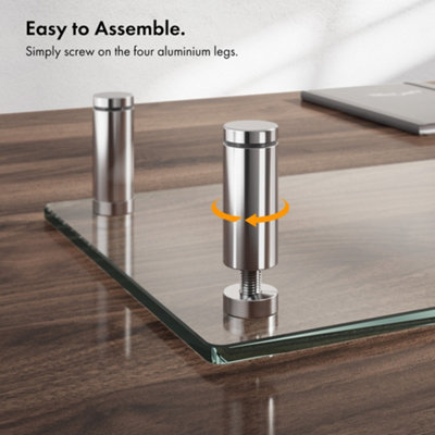 VonHaus Large Monitor Stand Riser, Monitor Riser, Adjustable 20Kg ...