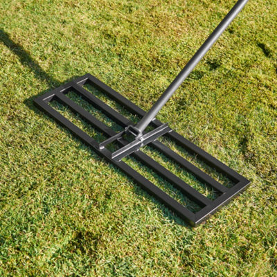 VonHaus Lawn Levelling Rake 2M, Leveller for Grass, Gardens, Farm Land ...