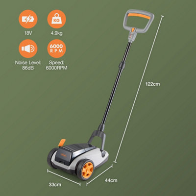 VONHAUS LAWNMOWER CORDLESS, ELECTRIC SMALL/MINI LAWN MOWER, 18V BATTERY ...