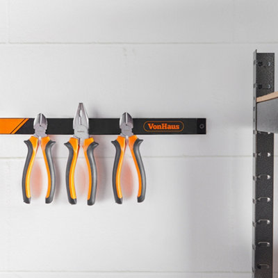 VonHaus Magnetic Tool Holders, Magnetic Tool Strip 3 x 60cm, 24" Wall ...