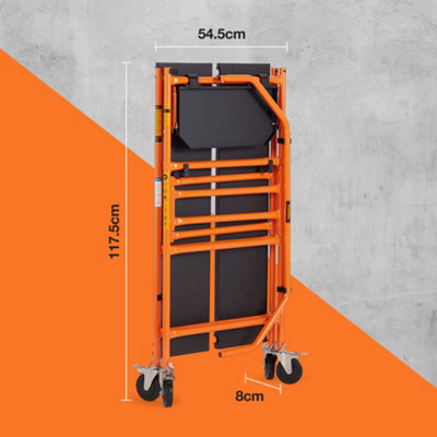 VonHaus Mobile Work Platform, Portable Scaffold Platform, Wheels for ...