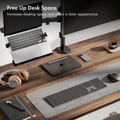 VonHaus Monitor Arm Mount with Laptop Tray for 13-32 inch Screen - Full ...