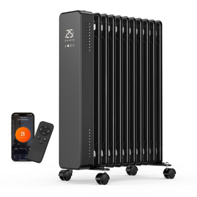 VonHaus Oil Filled Radiator with Remote Control & WiFi, Oil Heater ...