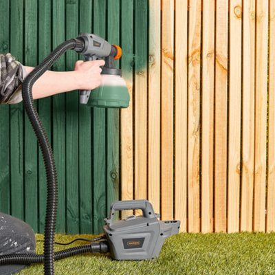 VonHaus Paint Sprayer 800W Electric Spray Gun for Outdoor Indoor Jobs Ideal for Decorating Fences