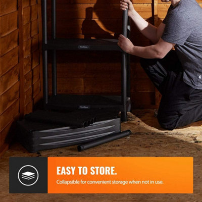 VonHaus Plastic Shelving Unit, 5-Tier Lightweight Plastic Shelving Unit ...