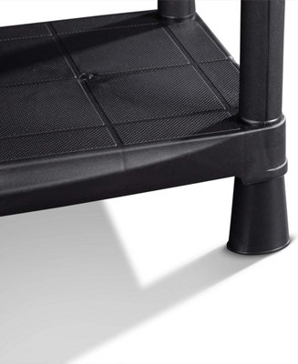 VonHaus Plastic Shelving Unit, 5-Tier Lightweight Plastic Shelving Unit ...