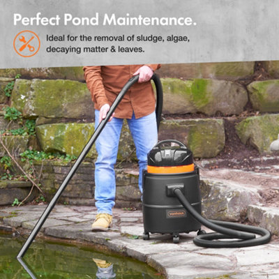 VonHaus Pond Vacuum Cleaner 1400W, Wet and Dry Garden Fish Pond Vac ...