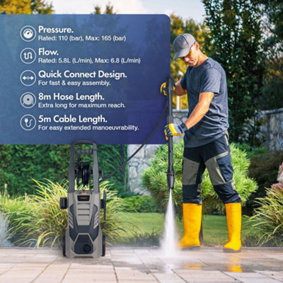 VonHaus Pressure Washer 2200W, Portable Power Washer for Patio, Car ...