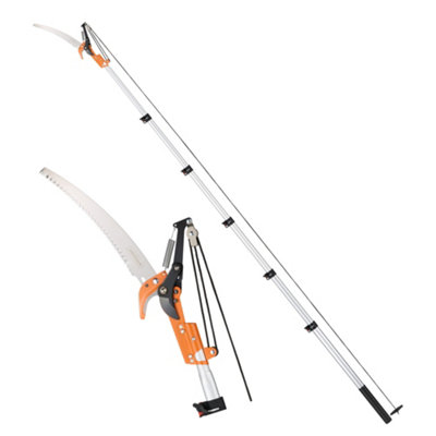 VonHaus Telescopic Tree Pruner & Lopper 5.3m, Long Reach Cutter ...